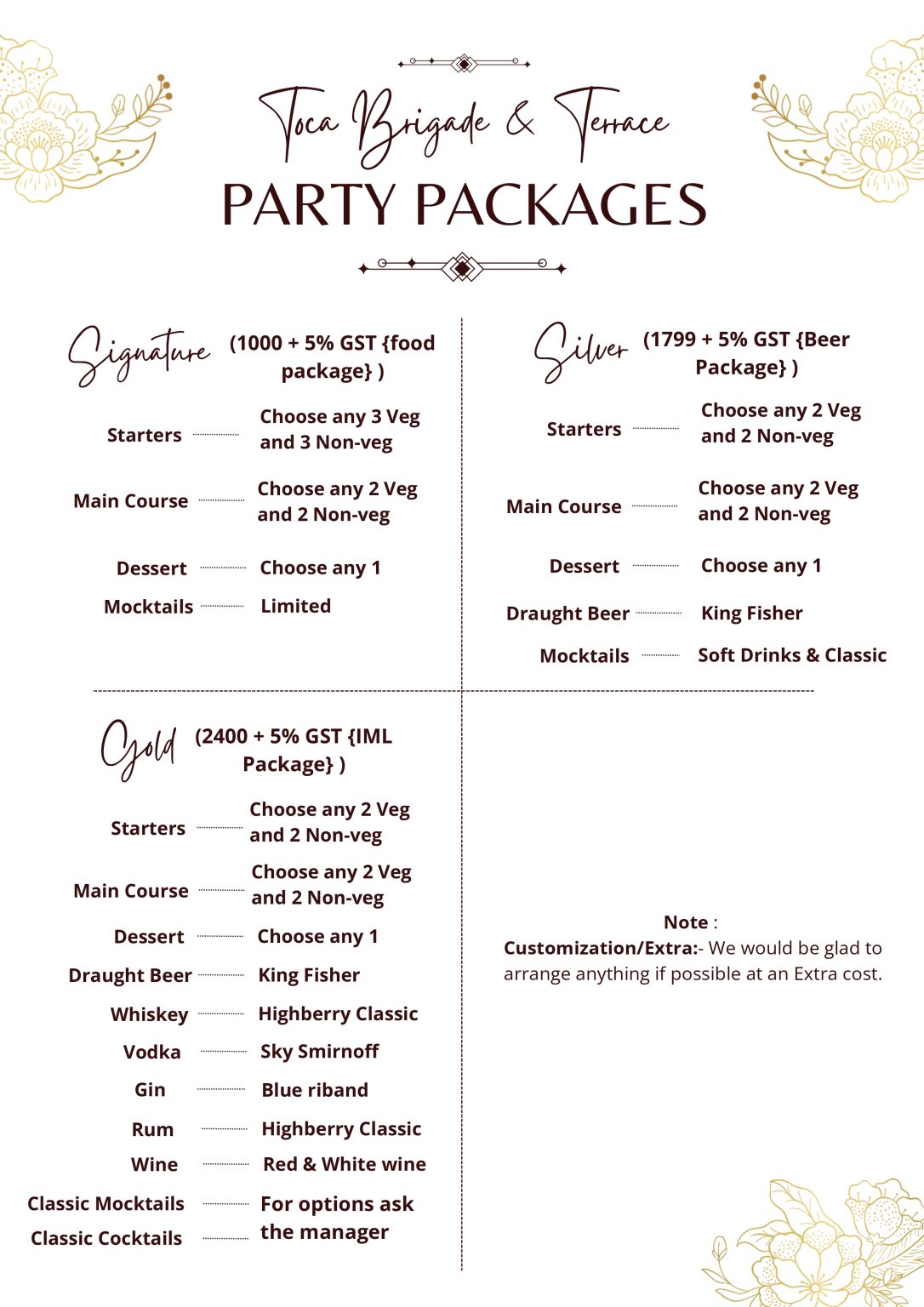 Toca Club Party Packages | Best Event & Party Venues in Bangalore
